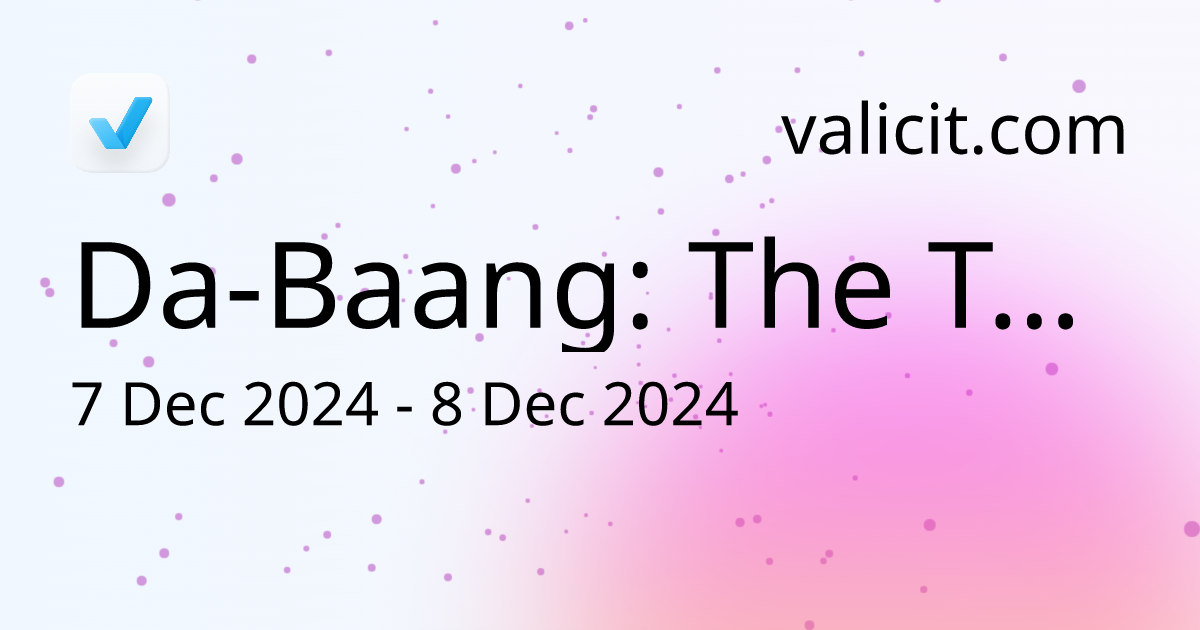 Da-Baang: The Tour - Reloaded - Valicit